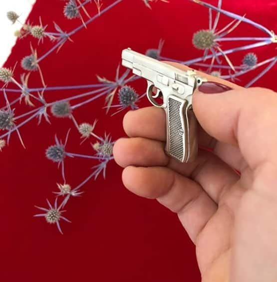 2mm pinfire gun CZ-75 scale 1/4 | Metal scale model ⁄ W. Polah