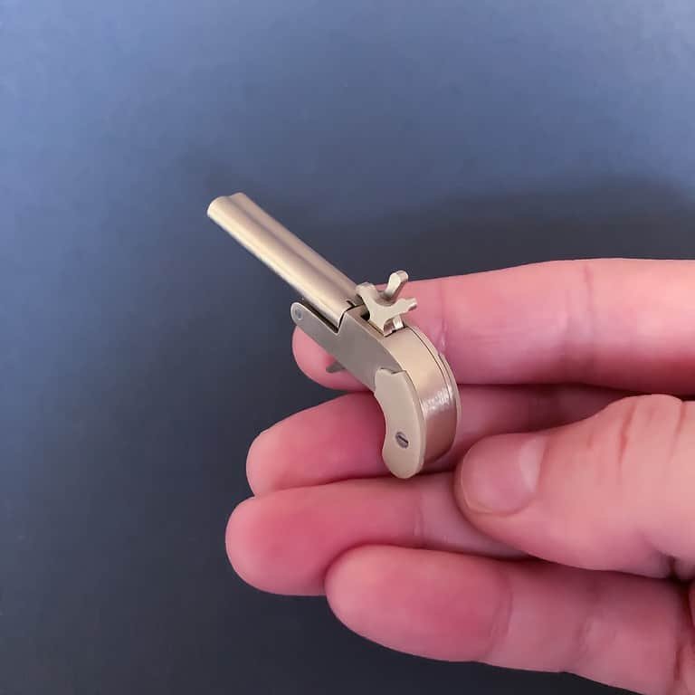 Mouse Double-Barreled Pistol | a Detailed Miniature Gun