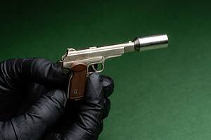 Stechkin gun (APS) Signal Set with dark brown grips Scale 1/4