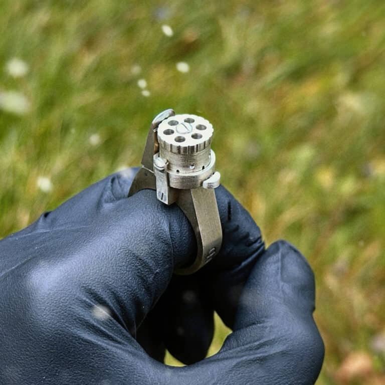 Ring Gun Revolver — 2mm Metal Pinfire 6-shot Cylinder Gun