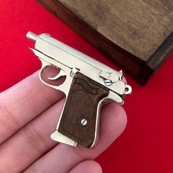 Walther PPK 2mm Slide Gun with Wooden Grips