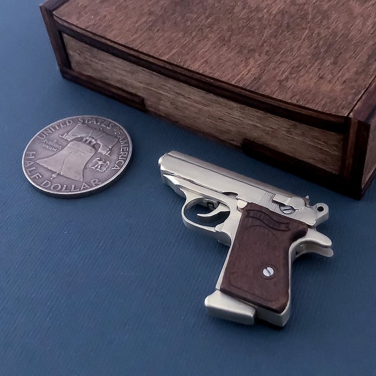 Walther PPK 2mm Slide Gun with Wooden Grips