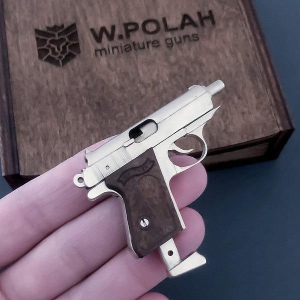Walther PPK 2mm Slide Gun with Wooden Grips