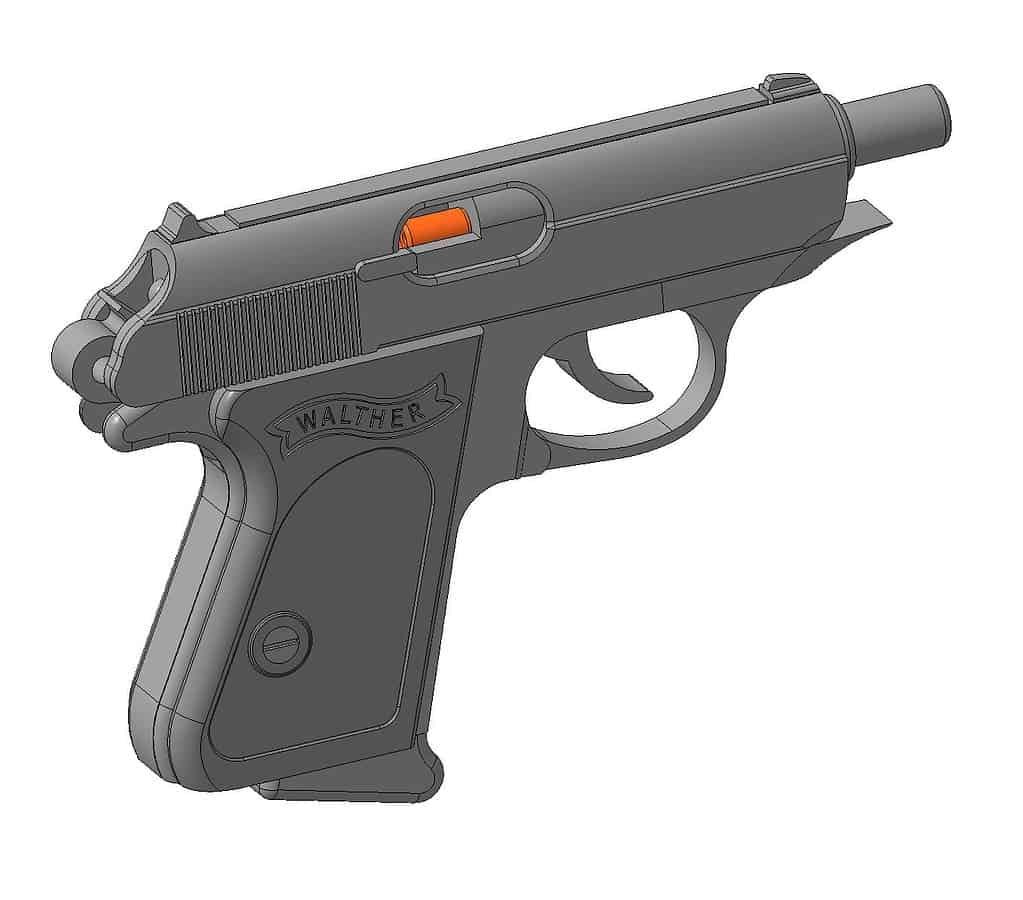 Instruction for the Slide Walther PPK Scale 1/3